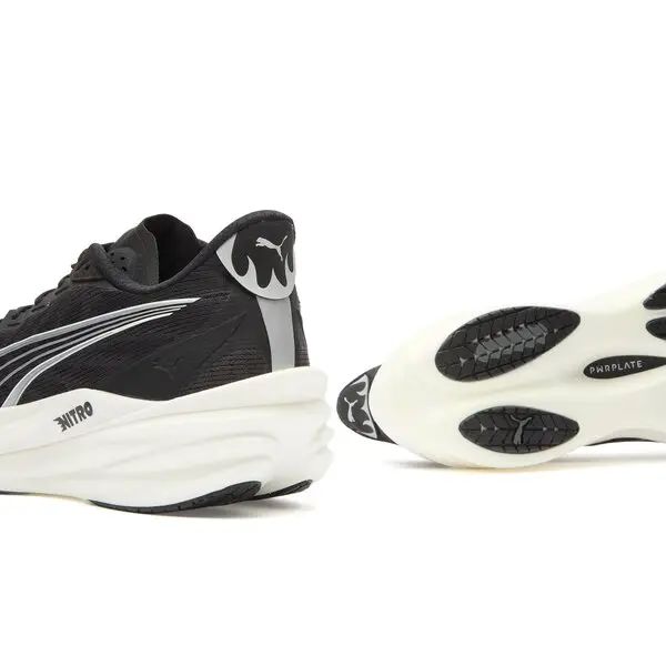 PUMA Deviate Nitro 4 Sneaker - Black/white/silver