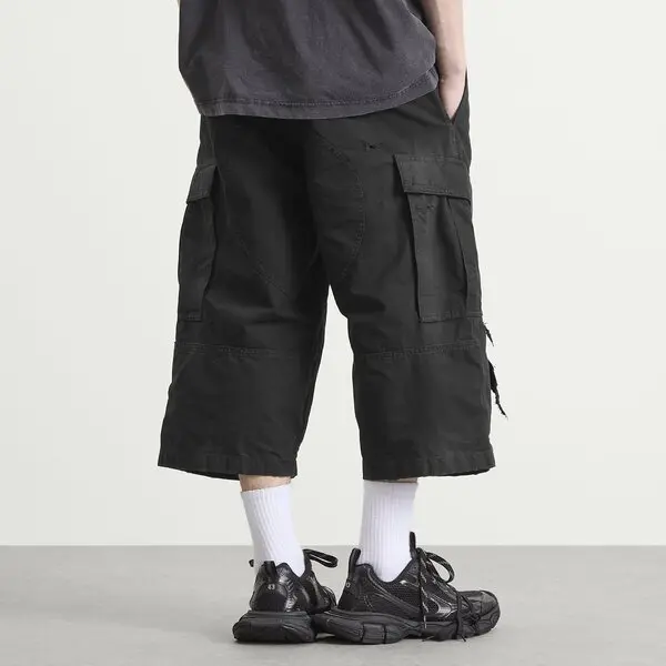 Balenciaga Ripstop Cropped Cargo Pants