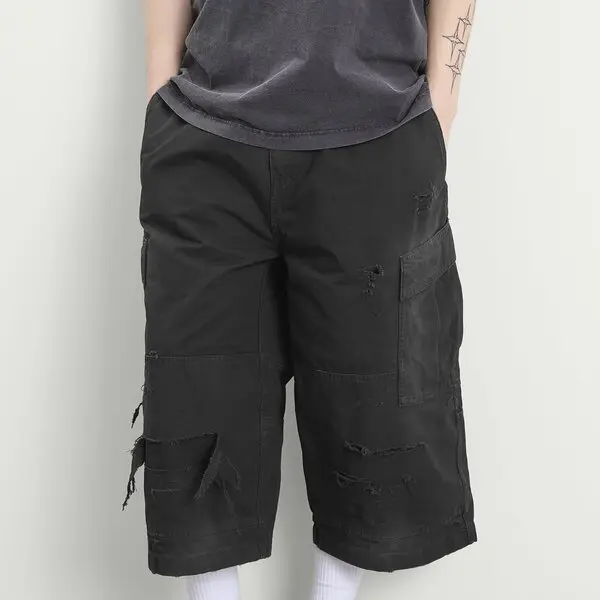 Balenciaga Ripstop Cropped Cargo Pants