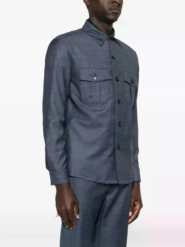 Canali Button Flap Jacket