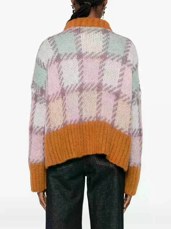 Marni Checked Long-sleeve Sweater