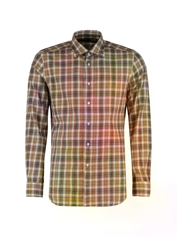 SLOWEAR Checked Cotton Shirt