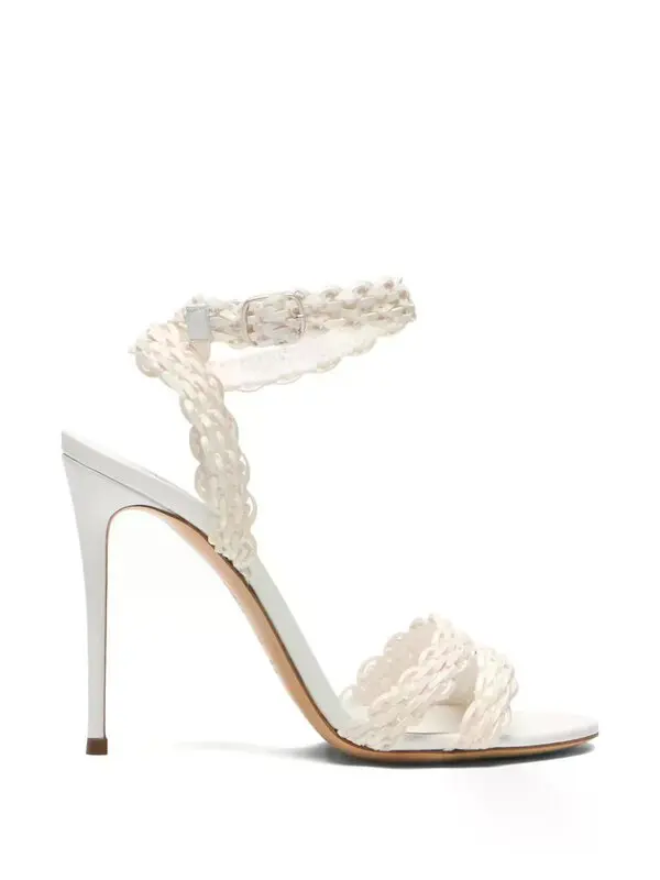 Casadei Avenida Julia Heeled Sandals - White