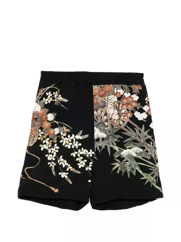 By Walid Tomosode Kimono Blaze Shorts