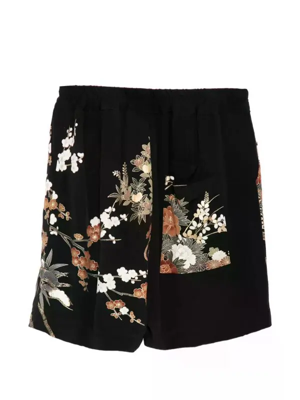 By Walid Tomosode Kimono Blaze Shorts