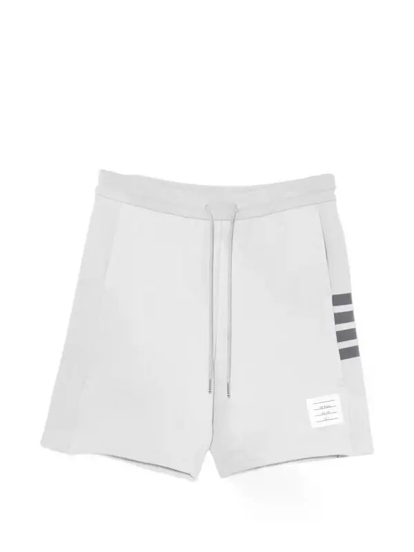 Thom Browne Striped Cotton Shorts - Grey