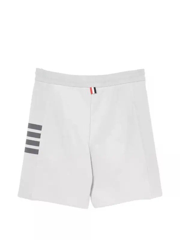 Thom Browne Striped Cotton Shorts - Grey
