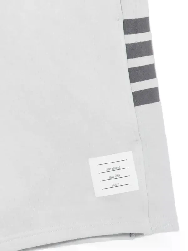 Thom Browne Striped Cotton Shorts - Grey