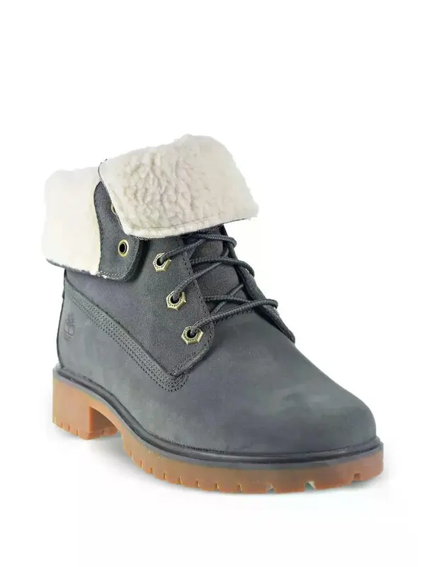 Timberland Jayne Fleece Fold-down Boots - Grey