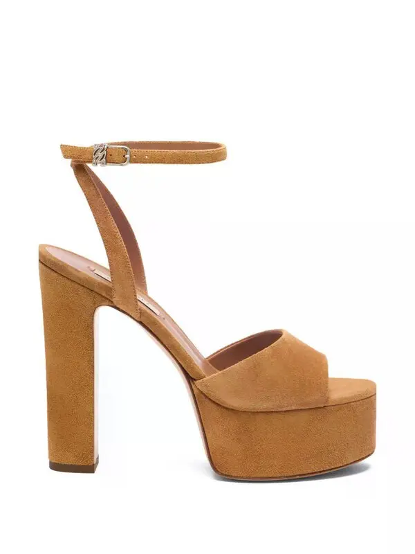 Casadei Patty Platform Heeled Sandals - Brown
