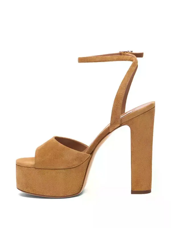 Casadei Patty Platform Heeled Sandals - Brown