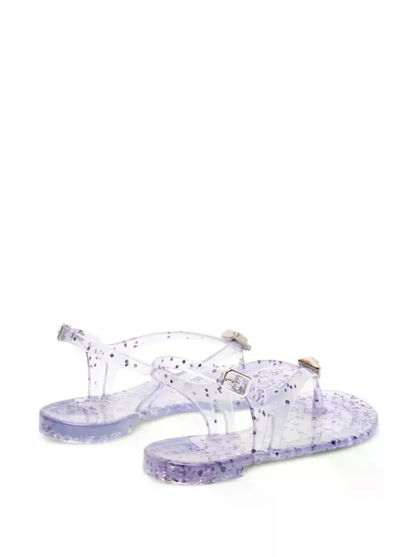 Casadei Jelly Glittered Sandals