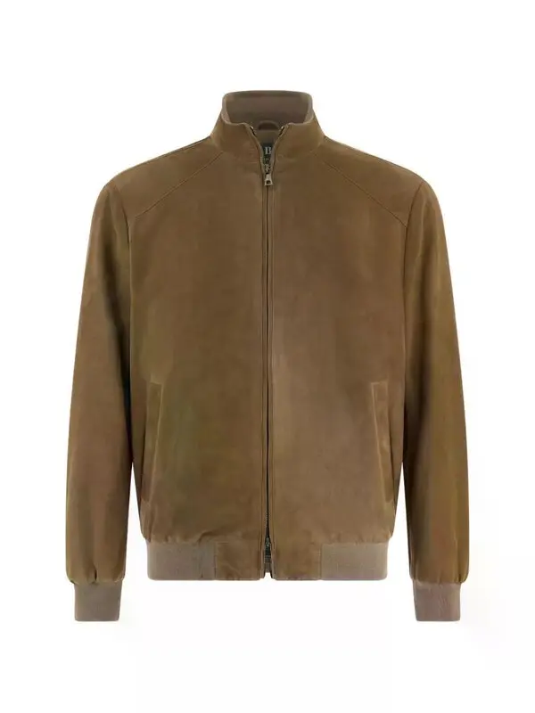 Boggi Milano Suede Bomber Jacket