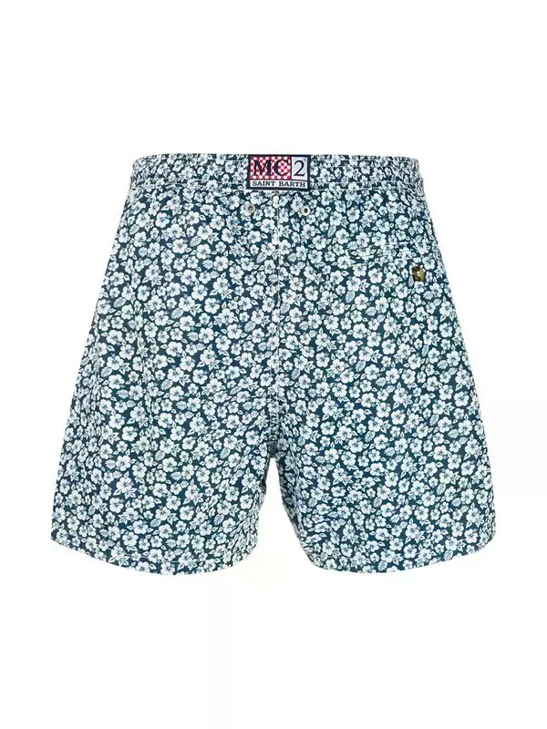 MC2 SAINT BARTH Floral Pattern Swimming Shorts