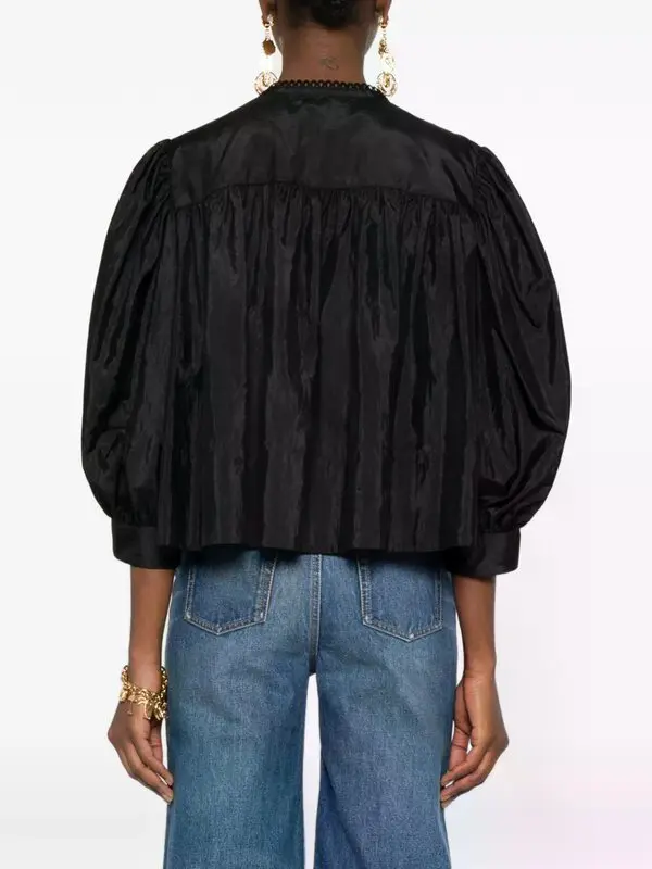 Chloé Ruffled Bib Blouse
