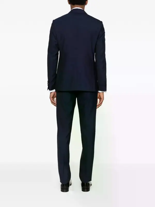 LARDINI Satin-trim Suit