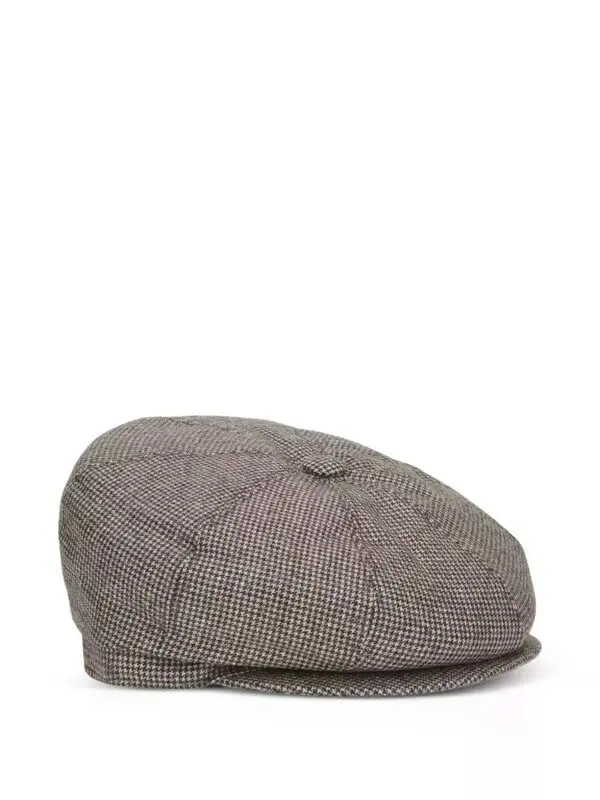 Borsalino Cesare Houndstooth Cap