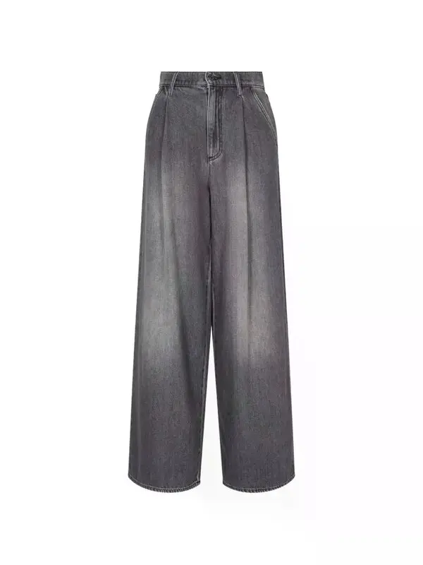 Armani Exchange Pleated Wide Leg Trousers