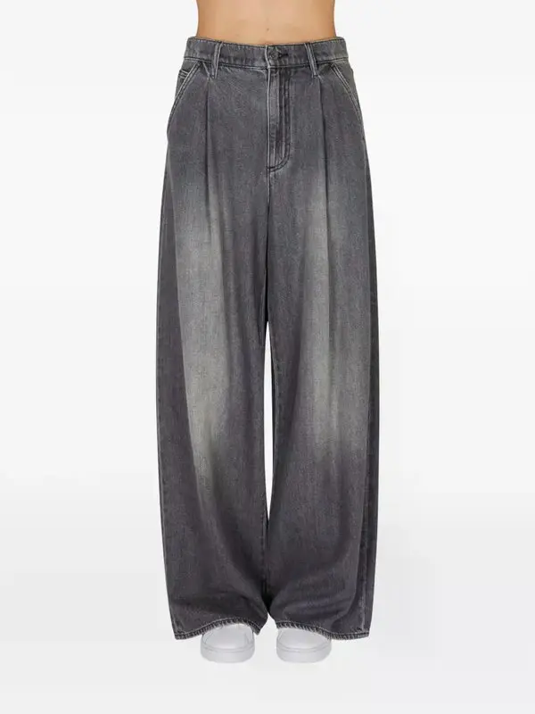 Armani Exchange Pleated Wide Leg Trousers