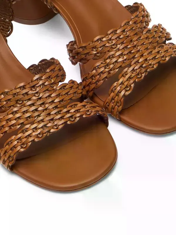 Casadei Avenida Woven Sandals
