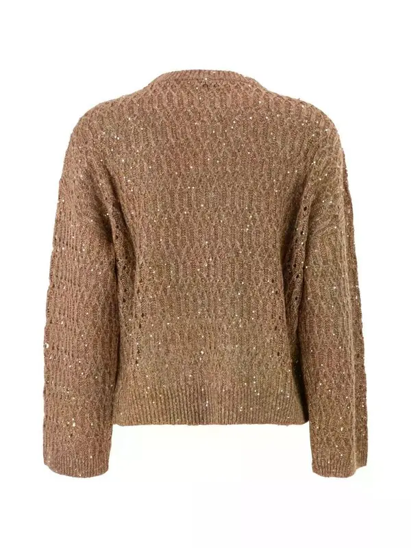 Brunello Cucinelli Openwork Crew-neck Sweater