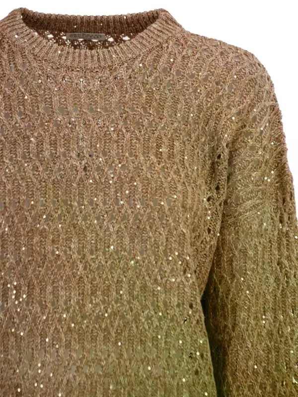 Brunello Cucinelli Openwork Crew-neck Sweater
