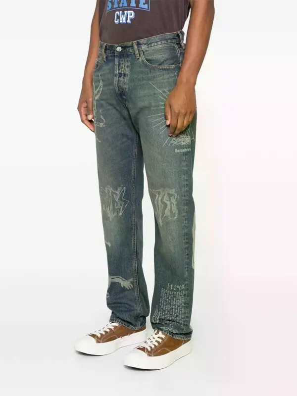 Aries Metal 00`s Lilly Straight-leg Jeans