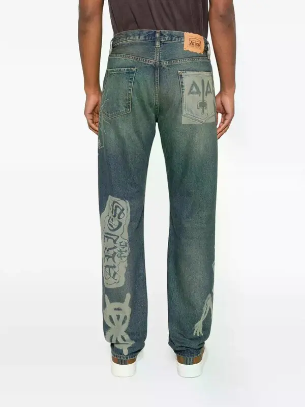 Aries Metal 00`s Lilly Straight-leg Jeans