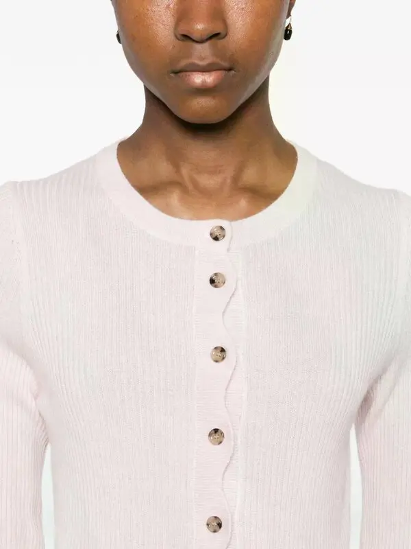 ALLUDE Ribbed Cardigan