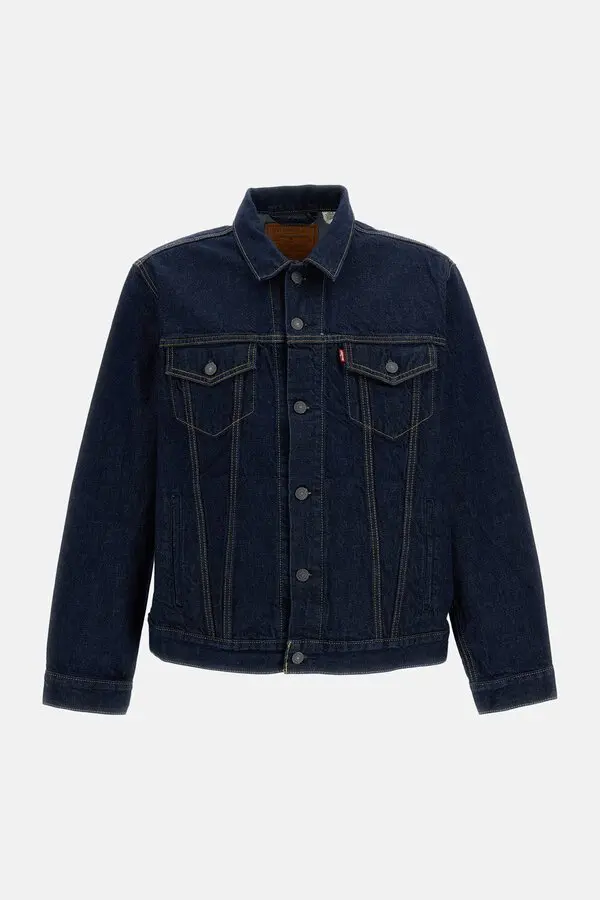 LEVI STRAUSS &AMP; CO. Giacca Jeans Stile Trucker - Blu