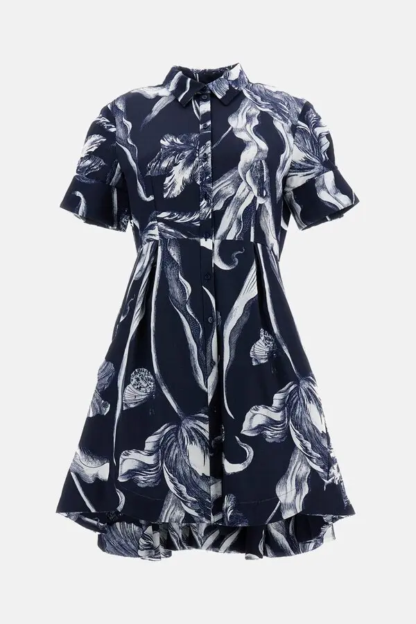 Erdem Mini Shirt Dress - Multicolor