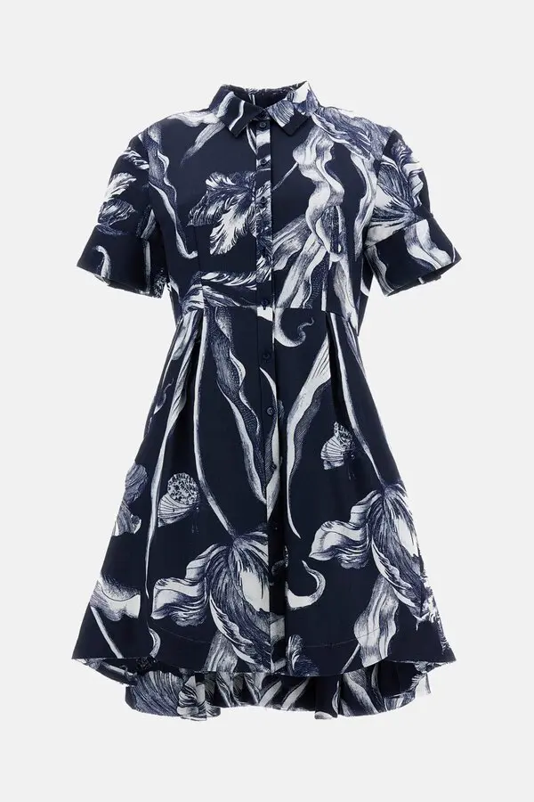 Erdem Mini Shirt Dress - Multicolor