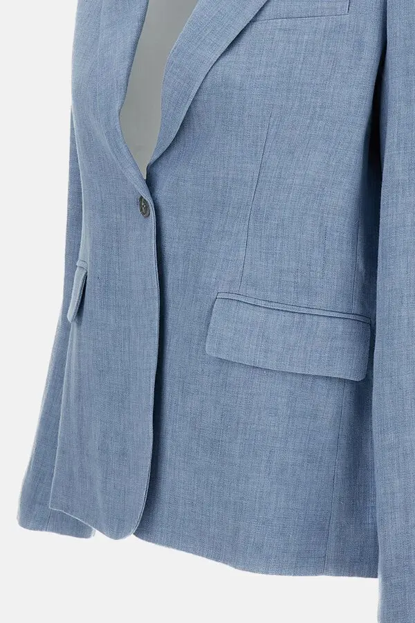 PAROSH Linen Blend Blazer
