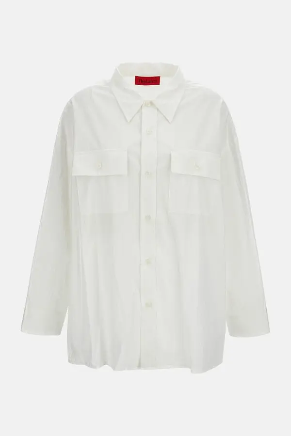 THELATEST Daria Shirt With Crinkled Effect - White