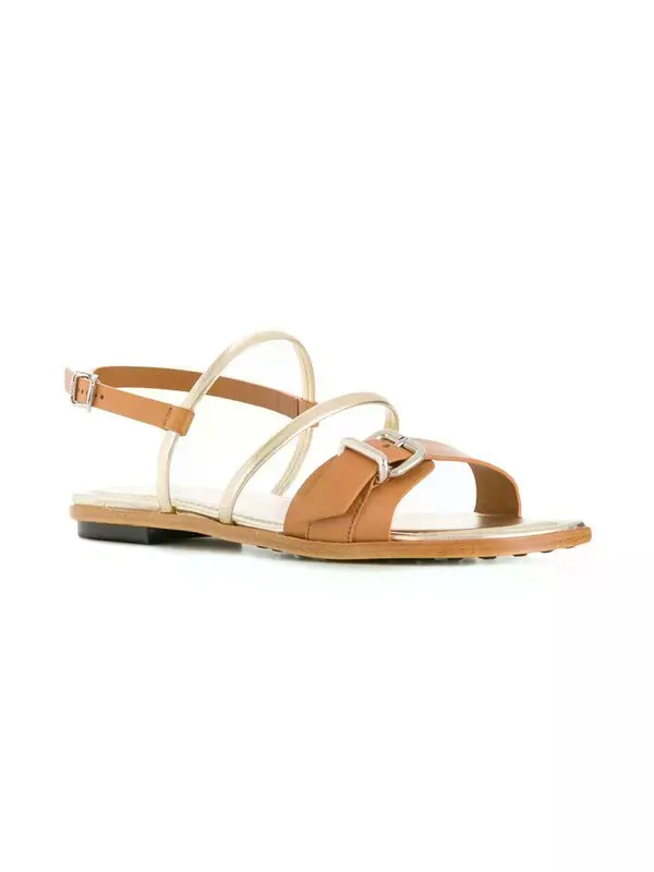 TOD'S Buckle-detailed Multi-strap Sandals