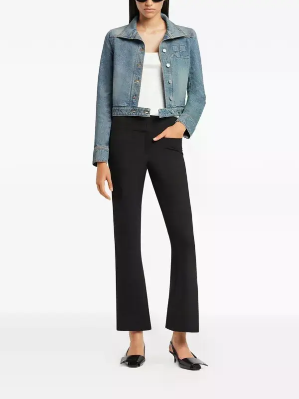 COURREGES Reedition Embroidered Denim Jacket - Blue