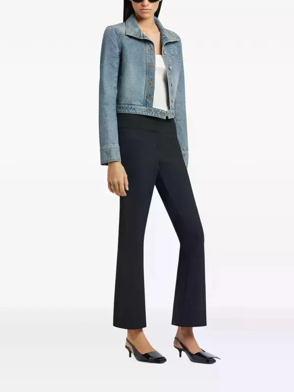 COURREGES Reedition Embroidered Denim Jacket - Blue