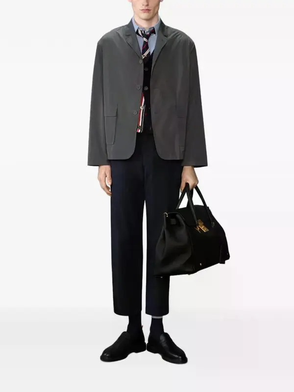 Thom Browne Button-fastening Jacket - Grey