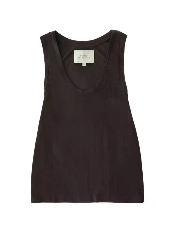 Studio Nicholson Ribbed Knit Vest Top