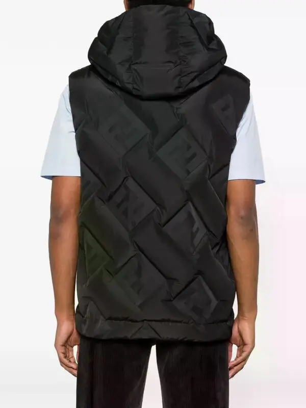 Fendi Ff-jacquard Hooded Gilet