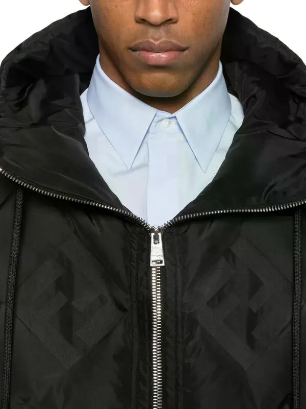 Fendi Ff-jacquard Hooded Gilet
