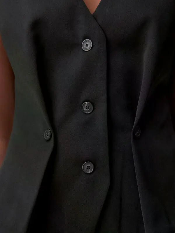 Claudie Pierlot Sleeveless V-neck Waistcoat