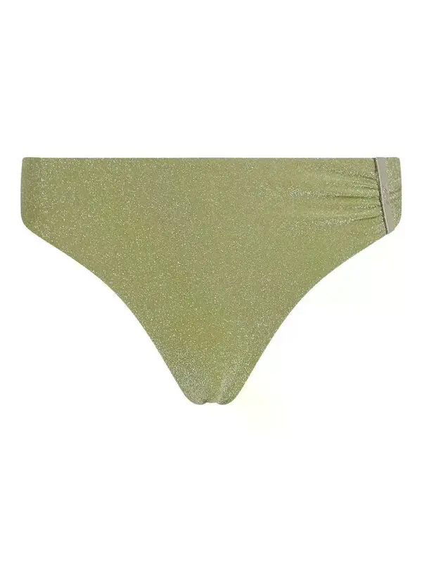 Karl Lagerfeld Metallic Bikini Briefs - Green