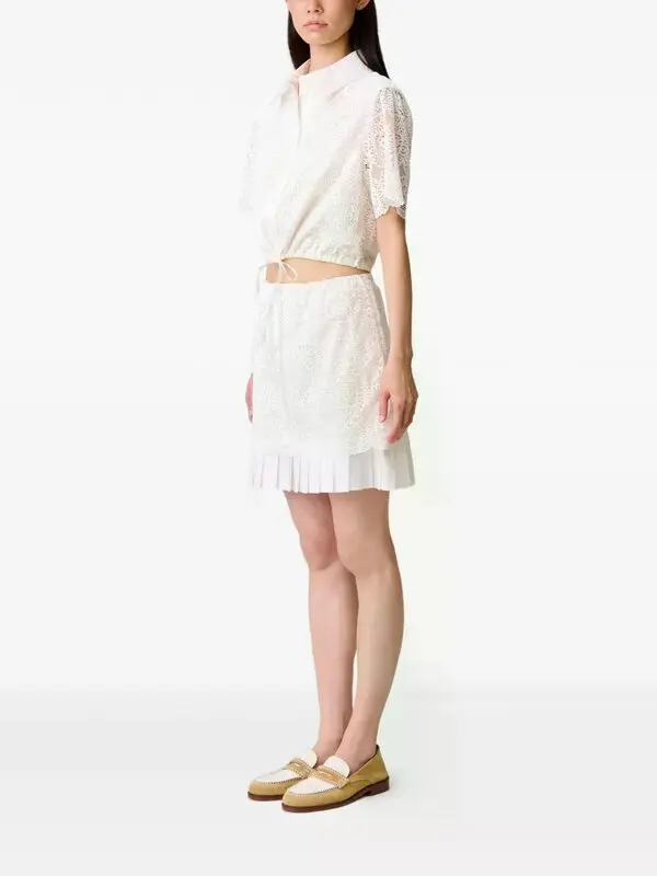 Claudie Pierlot Mini Skirt With Lace Detail