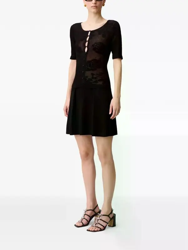 Claudie Pierlot Floral Jacquard Knit Dress