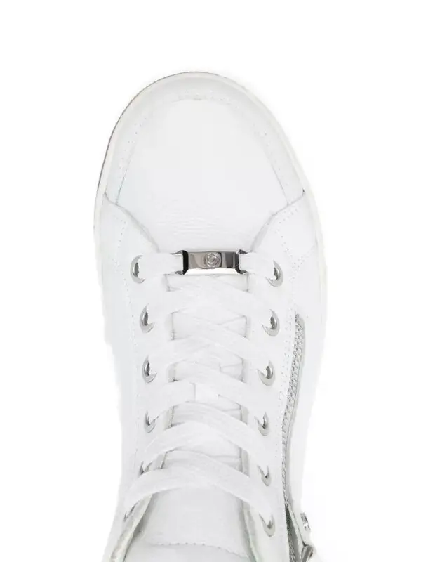 ARA Leather Zip Sneakers
