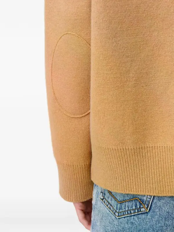 Claudie Pierlot Embroidered Logo Cardigan - Neutrals