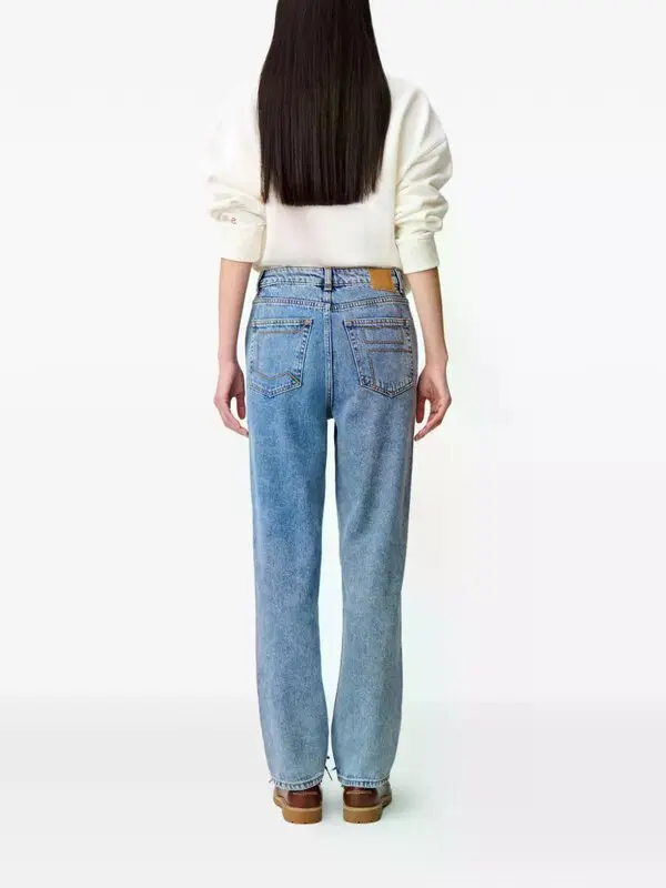 Claudie Pierlot Washed Denim Cigarette Jeans