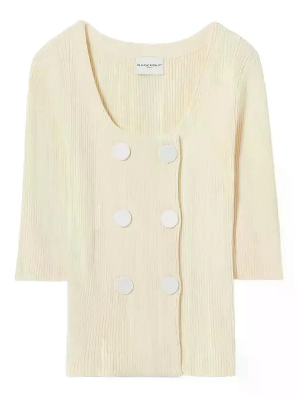 Claudie Pierlot Round Neck Knitted Cardigan