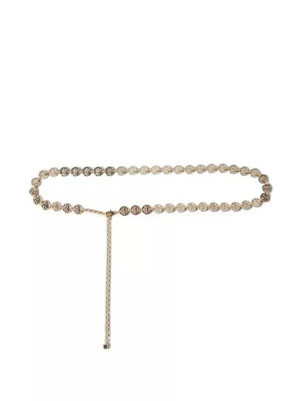 Claudie Pierlot Engraved Logo Chain Belt - Gold